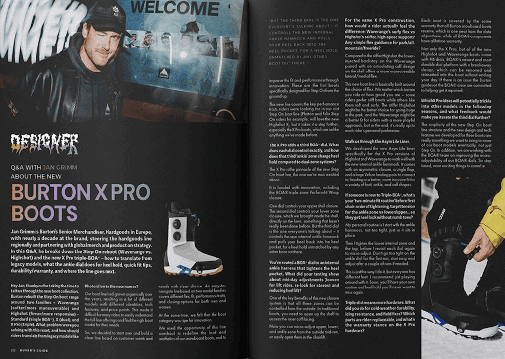 Designer: Jan Grimm on the new Burton X Pro Boots - Snowboard International