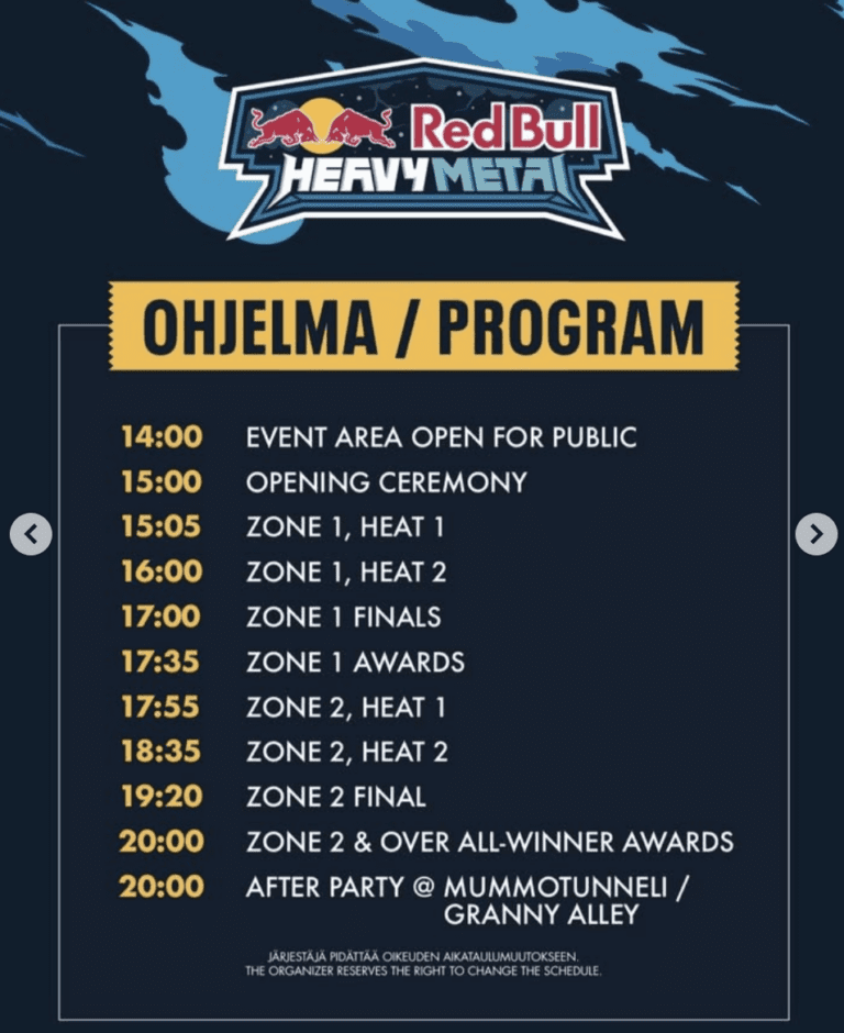 Red Bull Heavy Metal Helsinki: All You Need to Know Before the Event ...